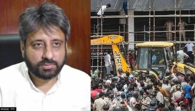 Four buildings razed during SDMC demolition drive, MLA Amanatullah Khan arrested! | SabrangIndia